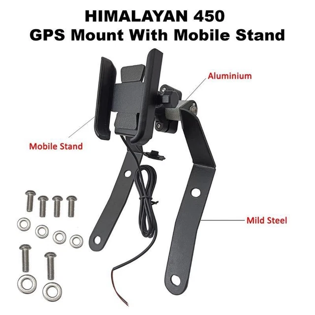 FOR ROYAL ENFIELD New Himalayan 450 GPS Mount With Mobile Stand NEW $73 ...