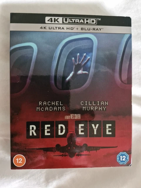 RED EYE WES Craven Cillian Murphy 4K UHD & Blu-ray 2 Disc Horror Rachel ...