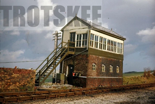 35MM SLIDE BR British Railways Scene View Hindlow Signal Box 1971 ...