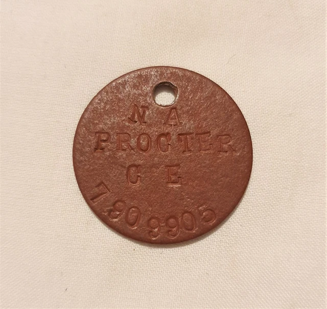 ORIGINAL WW2 BRITISH RAC Royal Armoured Corps Identity Disc N.A ...