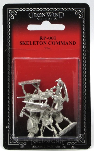 RAL PARTHA RP-001 Skeleton Command (Skeletons) Undead Warriors Fighters Infantry EUR 36,53 ...