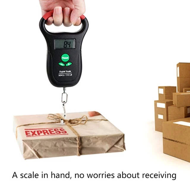 LUGAGGE SCALE PORTABLE Electronic Hook Scale Digital Hanging Bag ...