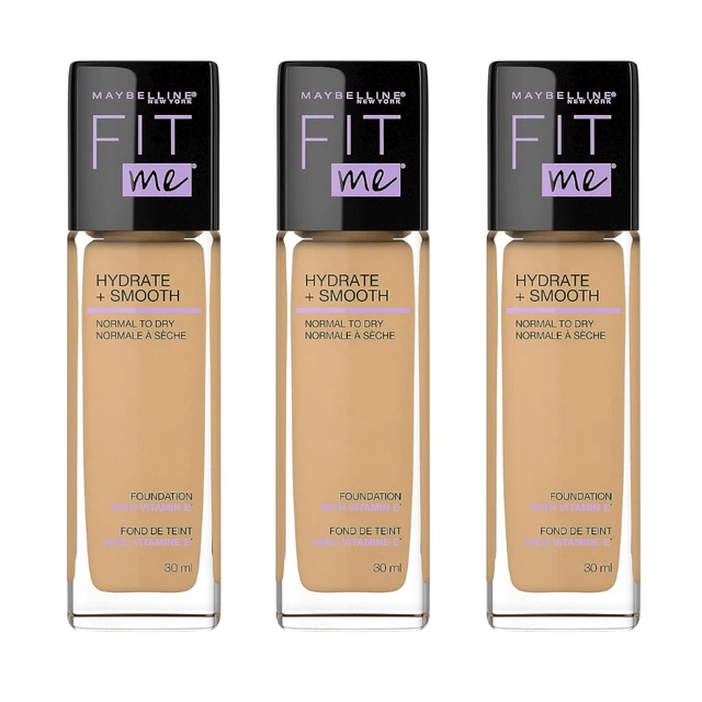 MAYBELLINE FIT ME Dewy + Smooth Foundation 30ml - Various Shades x3 EUR ...