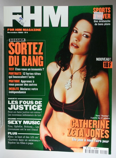 FHM FRANCE MAGAZINE #4 November 1999 FRENCH Catherine Zeta Jones Cover ...