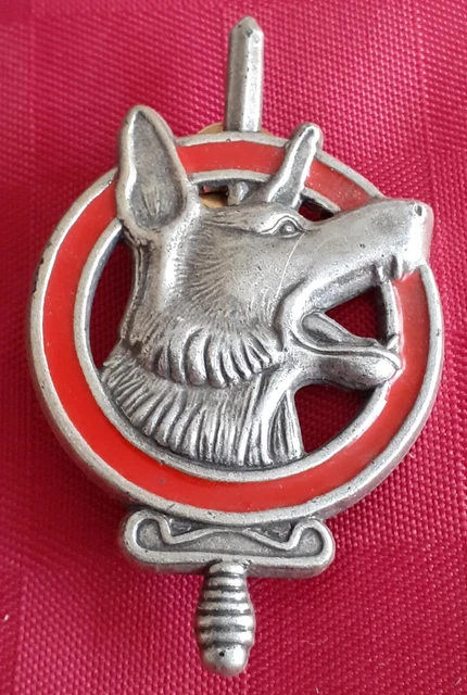 INSIGNE MILITAIRE BREVET cynophile argent EUR 8,50 - PicClick FR