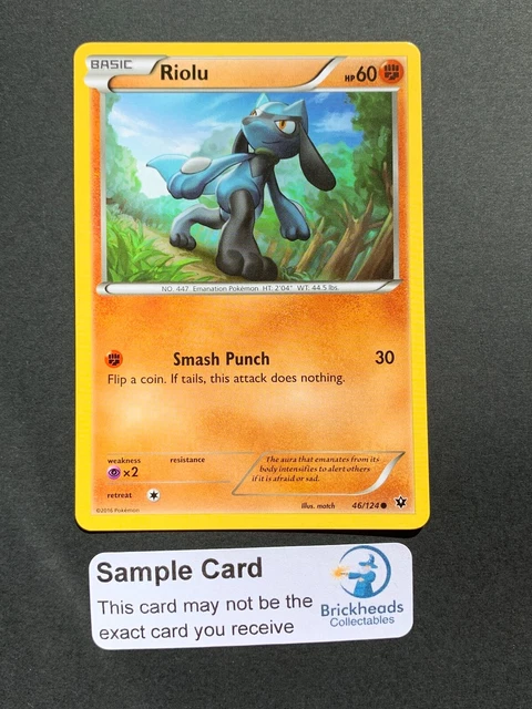 Riolu 45 124 Common Xy Fates Collide Pokemon Card 1 44 Picclick Au