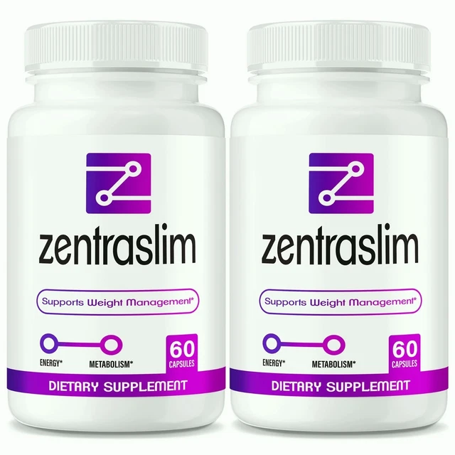 (2 PACK) ZENTRASLIM Capsules for Weight loss, Advanced Fat-Burning ...
