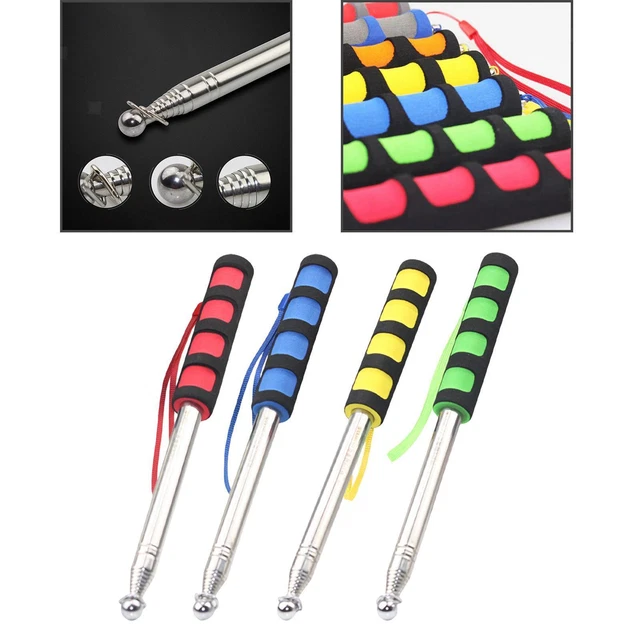 TOUR GUIDE FLAG Pole Portable 1.2M Extendable Pole Telescoping Handheld ...