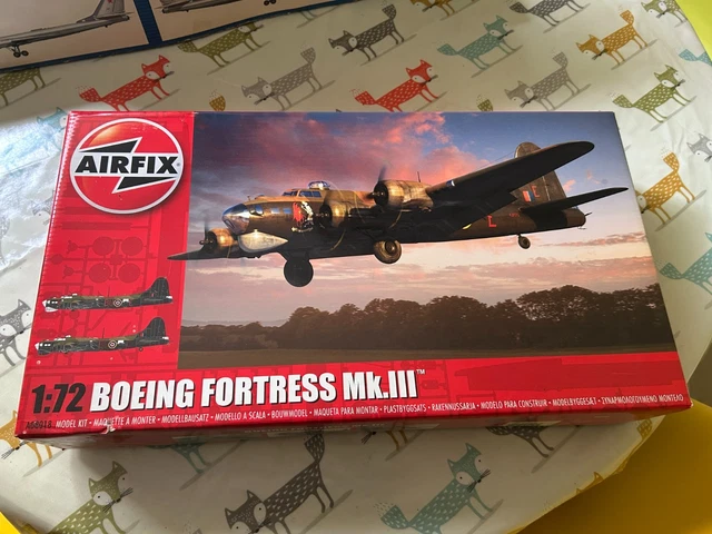 AIRFIX 1/72 BOEING Fortress Mk.III - RAF Version - B-17 Flying Fortress ...