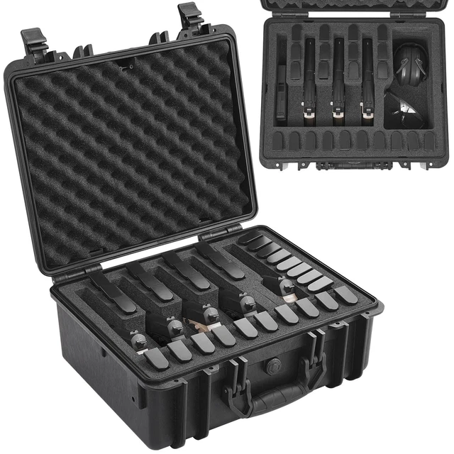 VEVOR HARD PISTOL Cases with Pre-cut Lining, Waterproof & Dustproof ...