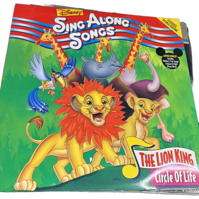DISNEY SING ALONG Songs The Lion King Circle Of Life disque laser EUR ...