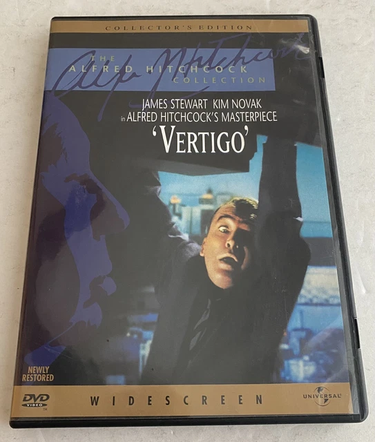 VERTIGO (DVD, 1958, Hitchcock Widescreen Collectors Edition) James ...
