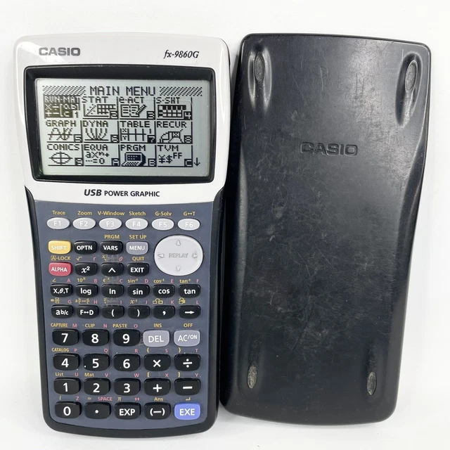 CASIO FX-9860G GRAPHING Calculator USB Power Graphic Calculator with ...
