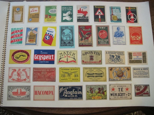 BULK 350+ VINTAGE 1900s Matchbox Labels - Netherlands, Turkey, Europe ...