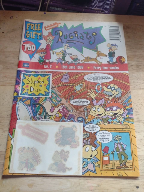 RUGRATS 90S COMIC magazine 2nd 1996 Vgc Unused Stickers Sealed £13.99 ...
