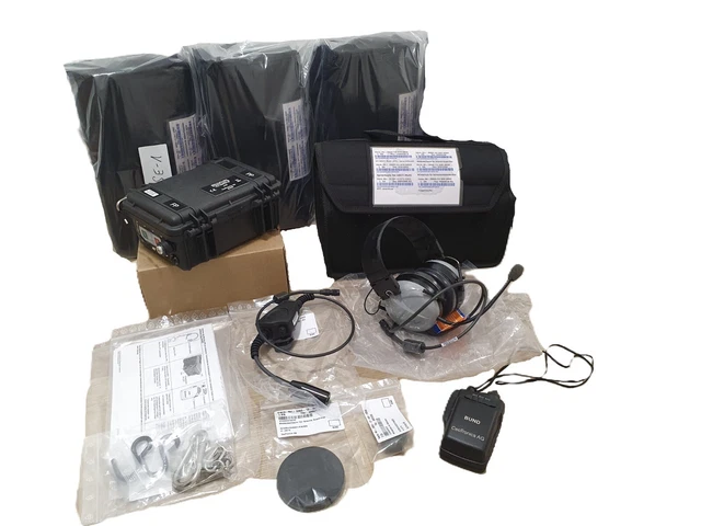 CEOTRONIC COMMUNICATION SYSTEM 4x Headset + PTT CT-DECT SET Aviation BW US ARMY EUR 1.499,99 ...