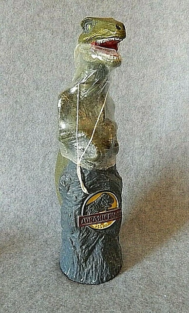 JURASSIC PARK VINTAGE Raptor Dinosaur Soap Bottle 1992 Bubble Bath ...