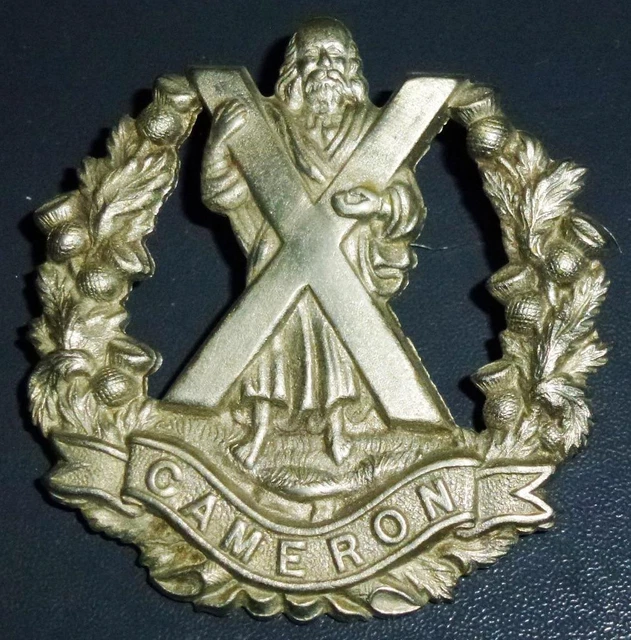 ORIGINAL QUEEN'S OWN Cameron Highlanders Cap Badge £4.60 - PicClick UK