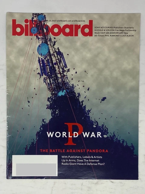BILLBOARD MAGAZINE AUGUST 10, 2013 Pandora Hot 100 anniversary £7.74 ...
