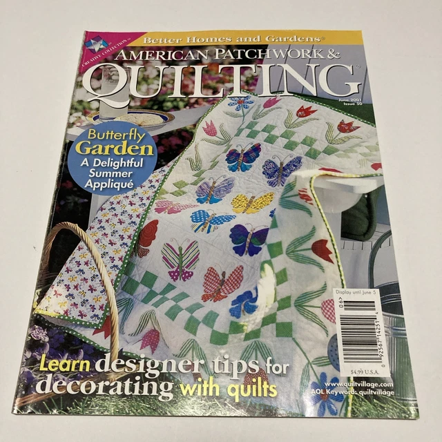 BHG AMERICAN PATCHWORK & Quilting Magazine June 2001 Issue 50 Butterfly ...