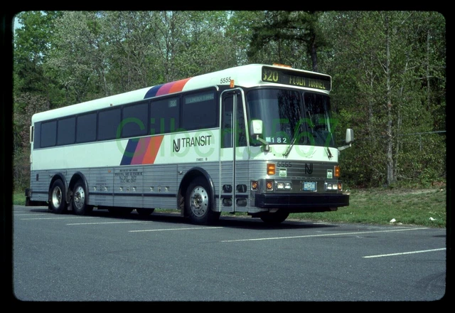 NEW JERSEY TRANSIT original bus slide # 5555 taken 1990 $27.00 - PicClick