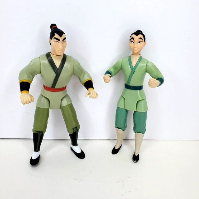 DISNEY MULAN/PING & Li Shang Fearless Rider Rare Vintage Mattel Toy ...