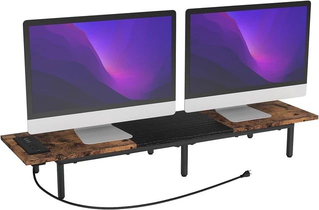 DUAL MONITOR STAND Riser Desk Riser for 2 Monitors Computer Monitor ...