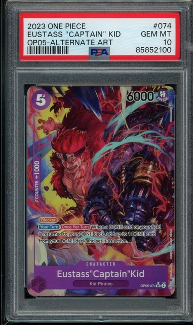 ONE PIECE EUSTASS Captain Kid Alt Art OP05-074 Awakening Of The New Era ...