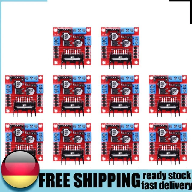 L298N DC MOTOR Driver Module Dual H-Bridge 5V for Smart Car (Chip ...