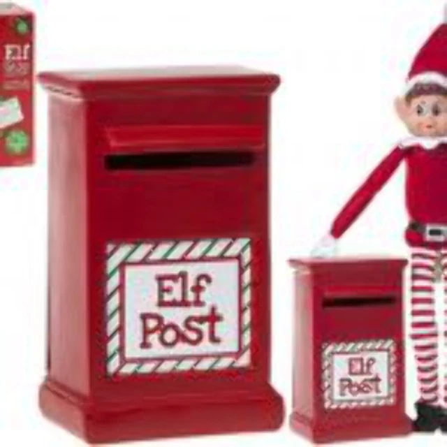 CHRISTMAS ELF POST Box with Report Card Elf Beavin' Badly £6.99 ...