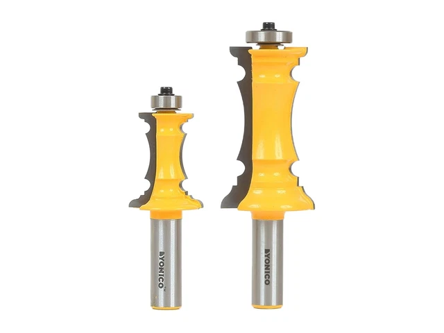 CABINET DOOR ROUTER Bits Miter Frame Molding Set 2 Bit 1/2-Inch Shank ...