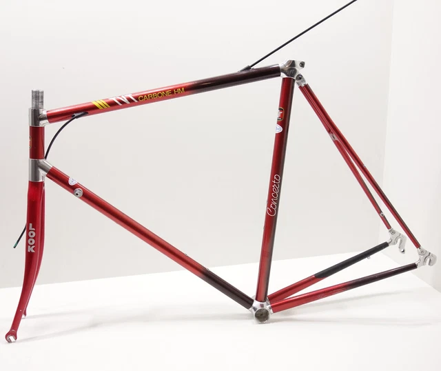 1980 / 1990 s 28“ TVT Carbone HM Concerto Rennrad Rahmen 57 / 59 cm ...