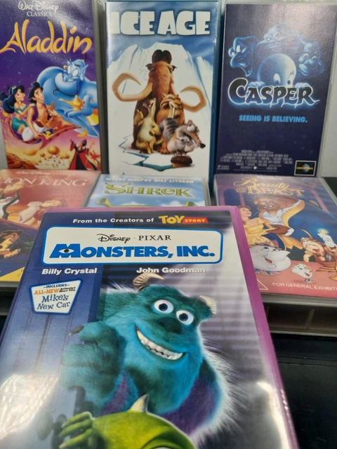 DISNEY VHS VIDEO Bulk Lot x 7 Video Cassettes. Lion king, Casper, shrek ...