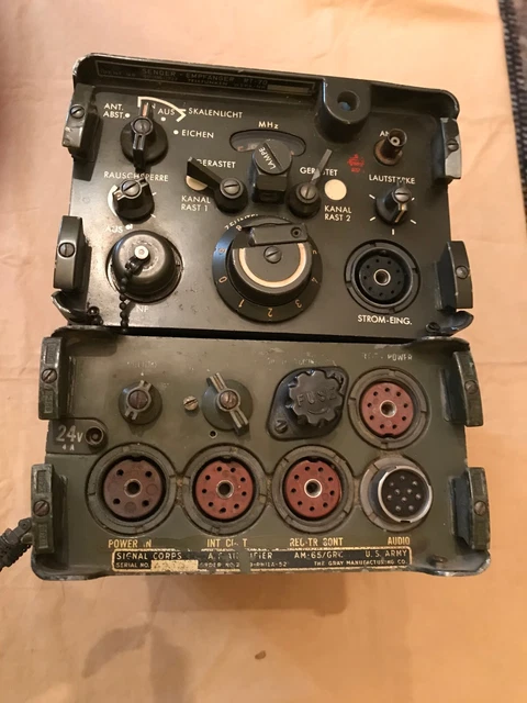 US ARMY KOREAN War US ARMY RT-70 GRC Signal Corps AF Amplifier Radio AM ...