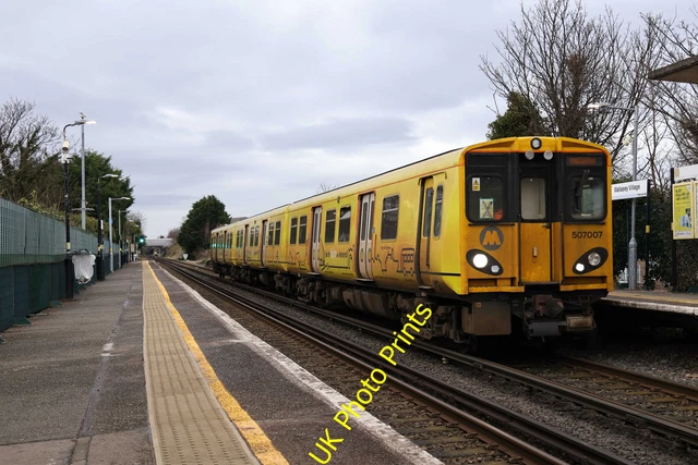 PHOTO RAILWAY 12X8 Class 507 EMU 507007 waits to depart Wallasey ...