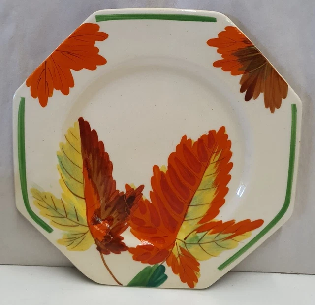 A J WILKINSON Honeyglaze Autumn Leaf Octagonal Side Plate Pattern E9038 ...