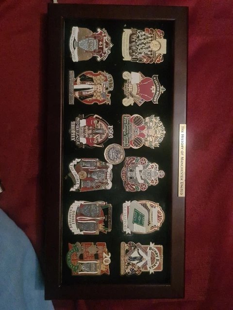 VINTAGE THE HISTORY Of Manchester United Football Club Plaque X12 ...