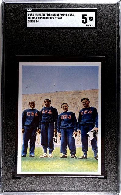 1936 MUHLEN FRANCK Olympia #14-3 JESSE OWENS 4X100 mètres recrue RC SGC ...