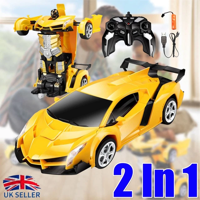 2IN1 RC ROBOT Transforme Car Remote Control Kids Boys Large 2.4Ghz ...