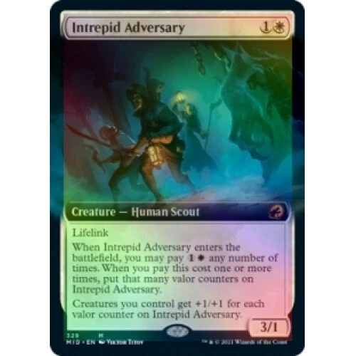 FOIL INTREPID ADVERSARY (art étendu) M/NM Magic MTG Innistrad ...