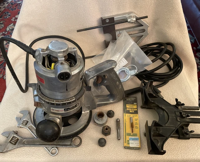 VINTAGE ROCKWELL / Porter Cable #150B D-Handle Router #150M Motor Box ...