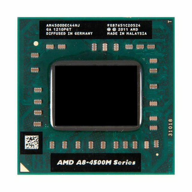 AMD A8-SERIES A8-4500M CPU Quad-Core1.9GHz 4M Socket FS1 Processor $32. ...