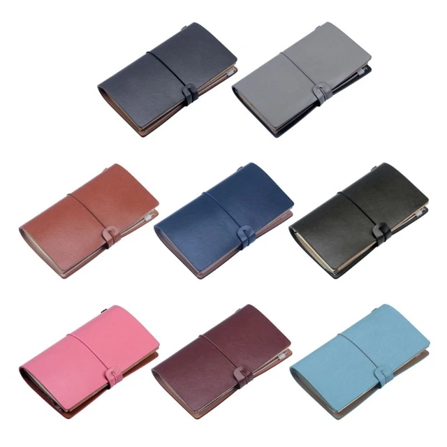 TRAVEL SIZE A6 Diary Notebook Interchangeable Pages Premium Imitation ...