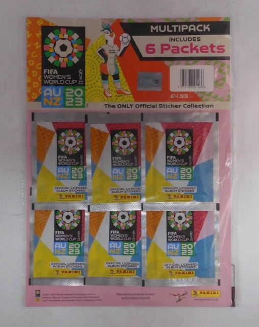 PANINI FIFA WOMENS World Cup AU NZ 2023 Official Multipack 6 packets of ...