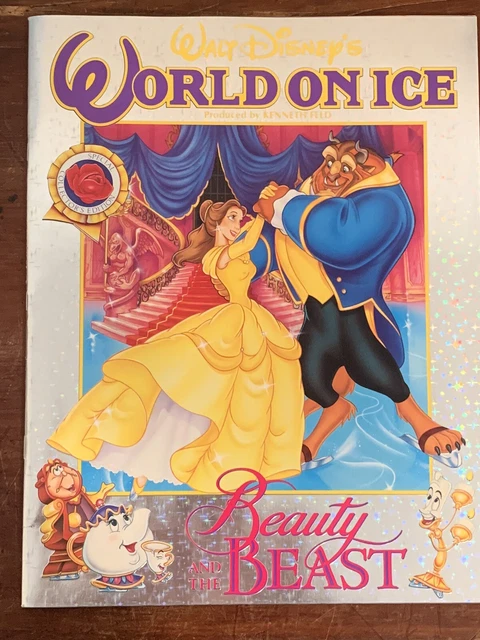 VINTAGE WALT DISNEY World on Ice Beauty and the Beast Souvenir Program ...