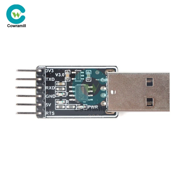 USB TO TTL Serial Port Module CH340N 5V to 3.3V Converter Adapter Board ...
