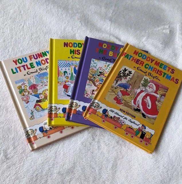 VTG NODDY BOOK Collection Enid Blyton 4 Set Hardcovers 90s Reprint Of ...