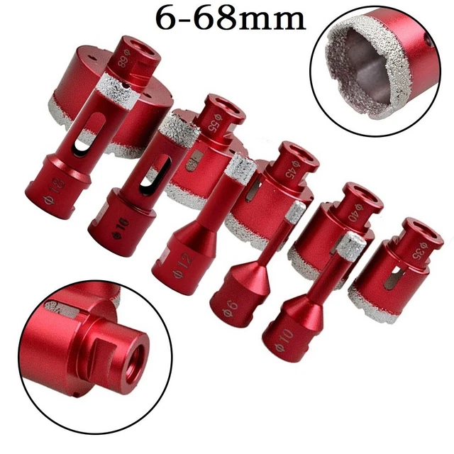 DIAMANT PERCEUSE EMBOUT for Angle Meuleuse Trou Scie Fraise Porcelaine ...
