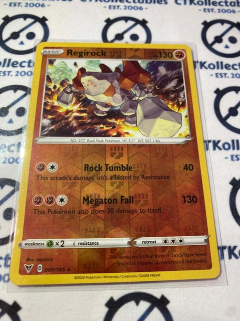 REGIROCK #089/185 REVERSE Holo Pokémon Card Vivid Voltage EUR 1,66 - PicClick FR
