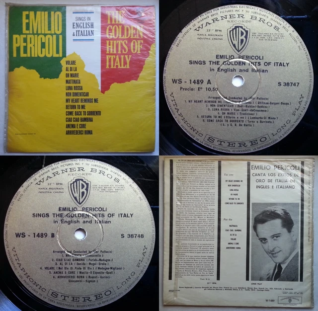 EMILIO PERICOLI THE Golden Hits Of Italy 1963 Stereo Uniq Cvr Rare ...